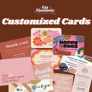 Piso print Customized Thank you card | Invitation Card | Loyalty Card ...