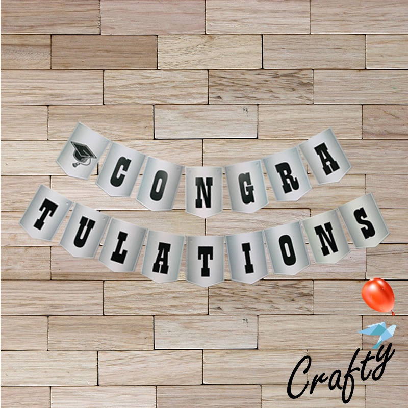 Graduation Banner CONGRATULATION Graduation Graduate | Shopee Philippines