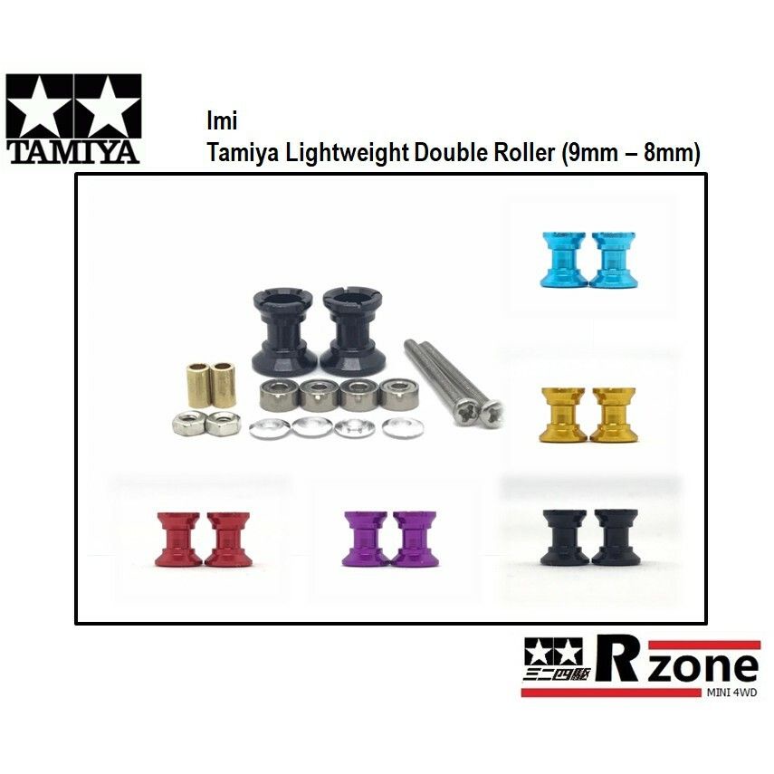 Imi Tamiya Aluminum Double Rollers 9mm - 8mm | Shopee Philippines