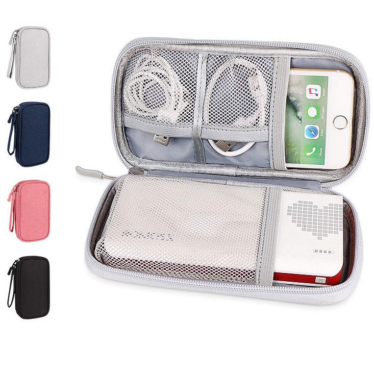 Power Bank Organizer Bag Travel Cable Bag for Cable, USB, Earphones ...