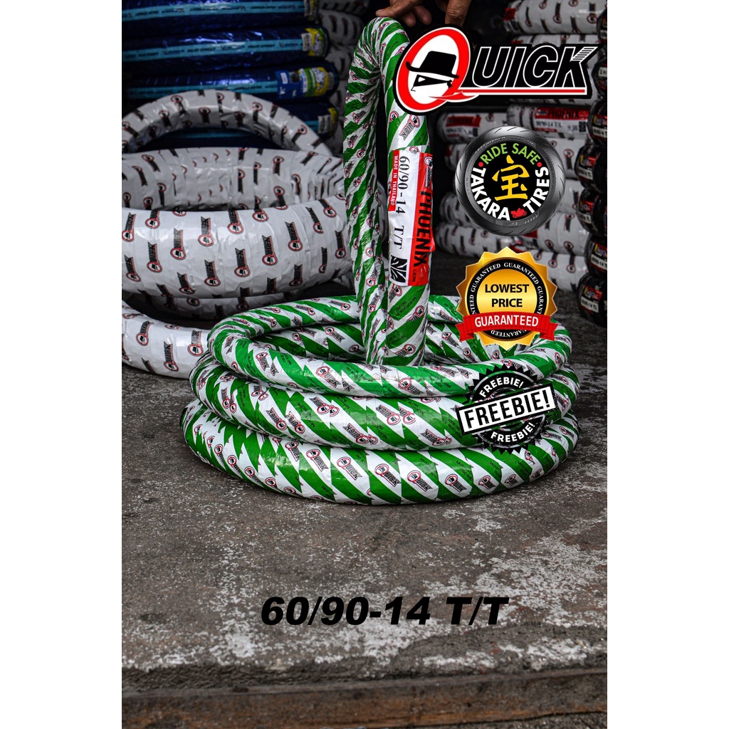 QUICK TIRE Phoenix Tubetype 14 by TAKARA (FREE TIRE SEALANT, PITO ...