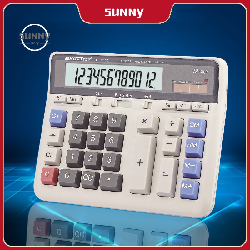 in stock Large Computer Electronic Calculator Counter Solar & Battery ...