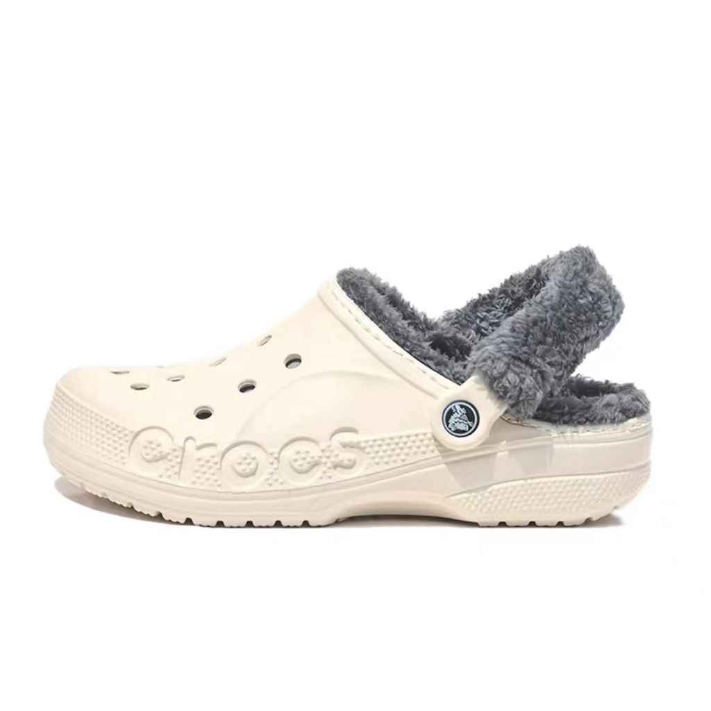 Croc S Men Women Casual Cotton Slippers Winter Warm Indoor Shoes Wool ...