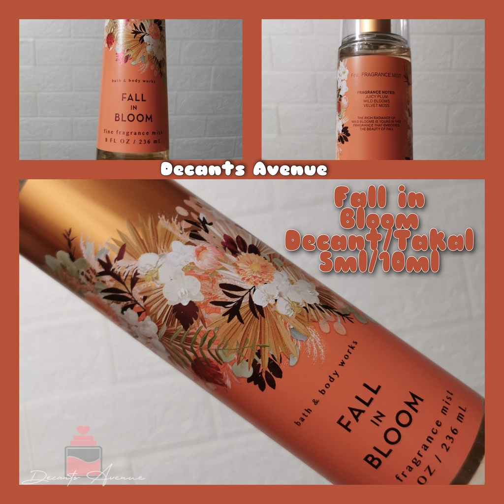 Fall In Bloom - Bath And Body Works 1mL 3mL 5mL 10mL | Shopee Philippines