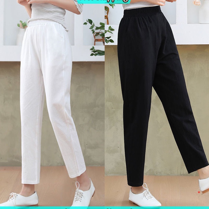Free Shipping Plus Size S 5xl Long Harem Pants For Women High Waist