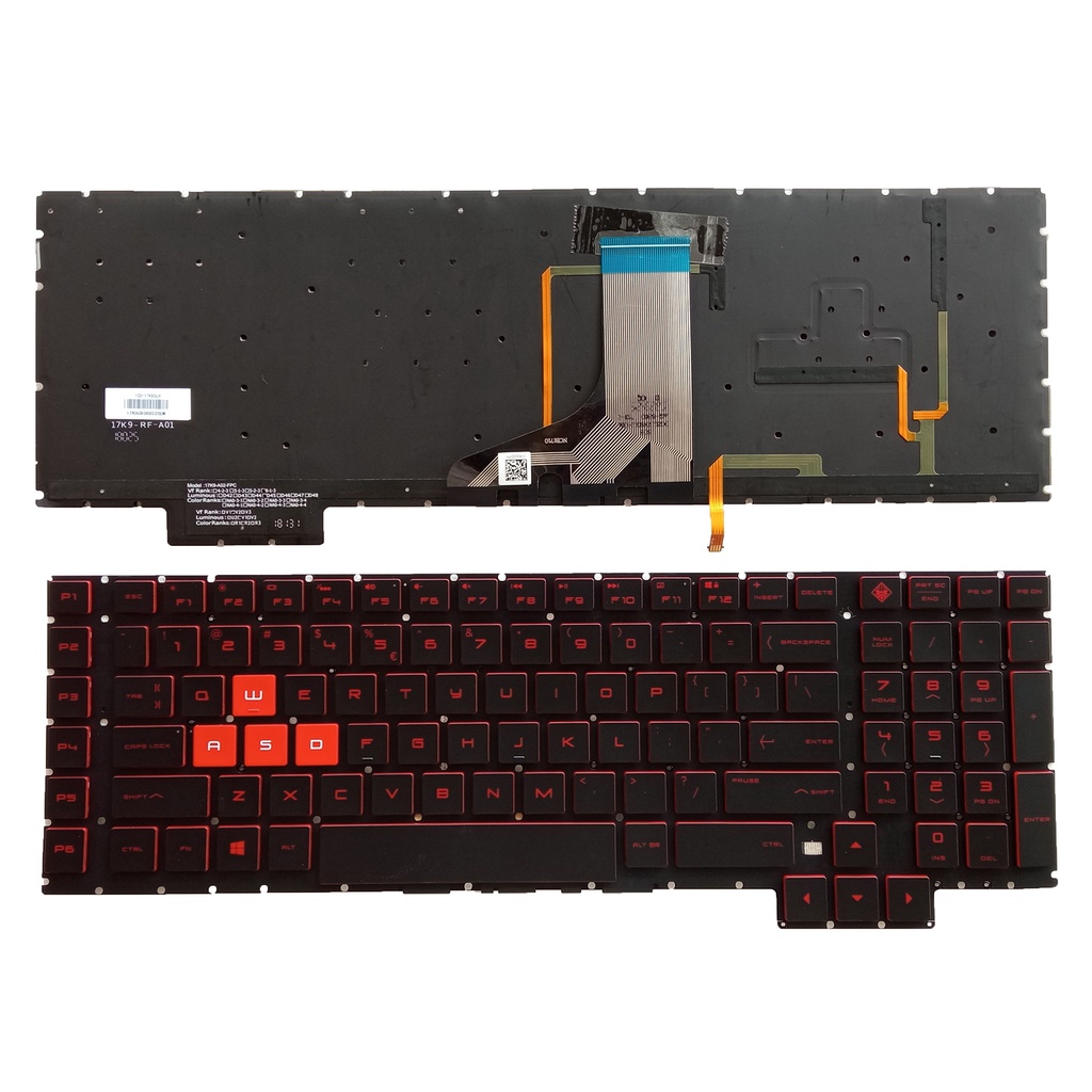 New US For HP Omen 17-an 17-an00 17-an013tx 17-an014tx English Backlit ...