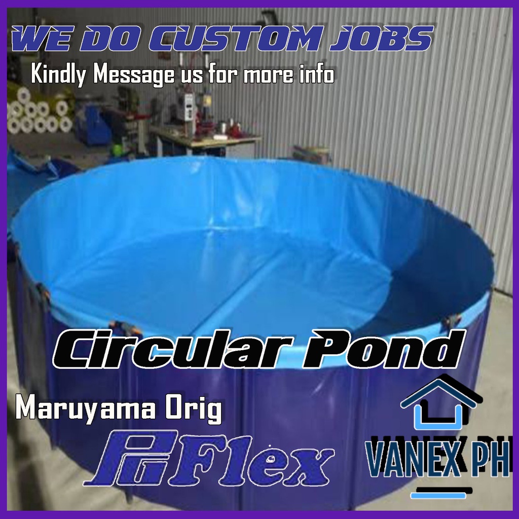 10FEET Diameter X 5FEET Deep Circular Pond Feet Maruyama Pgflex Rubberized | Shopee Philippines