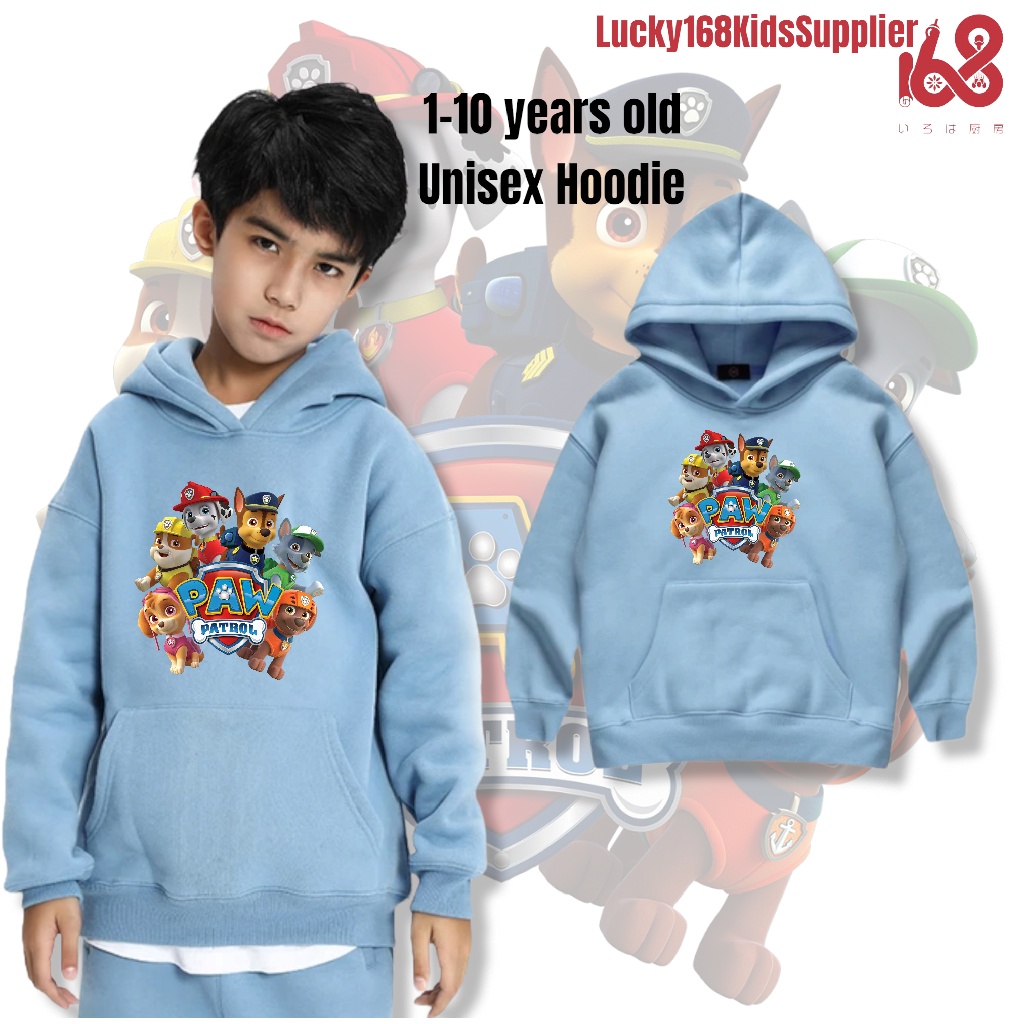 8COLORS PAW PATROL HOOD JACKET KIDS 1-12 YEARS OLD BOYS GIRLS UNISEX ...