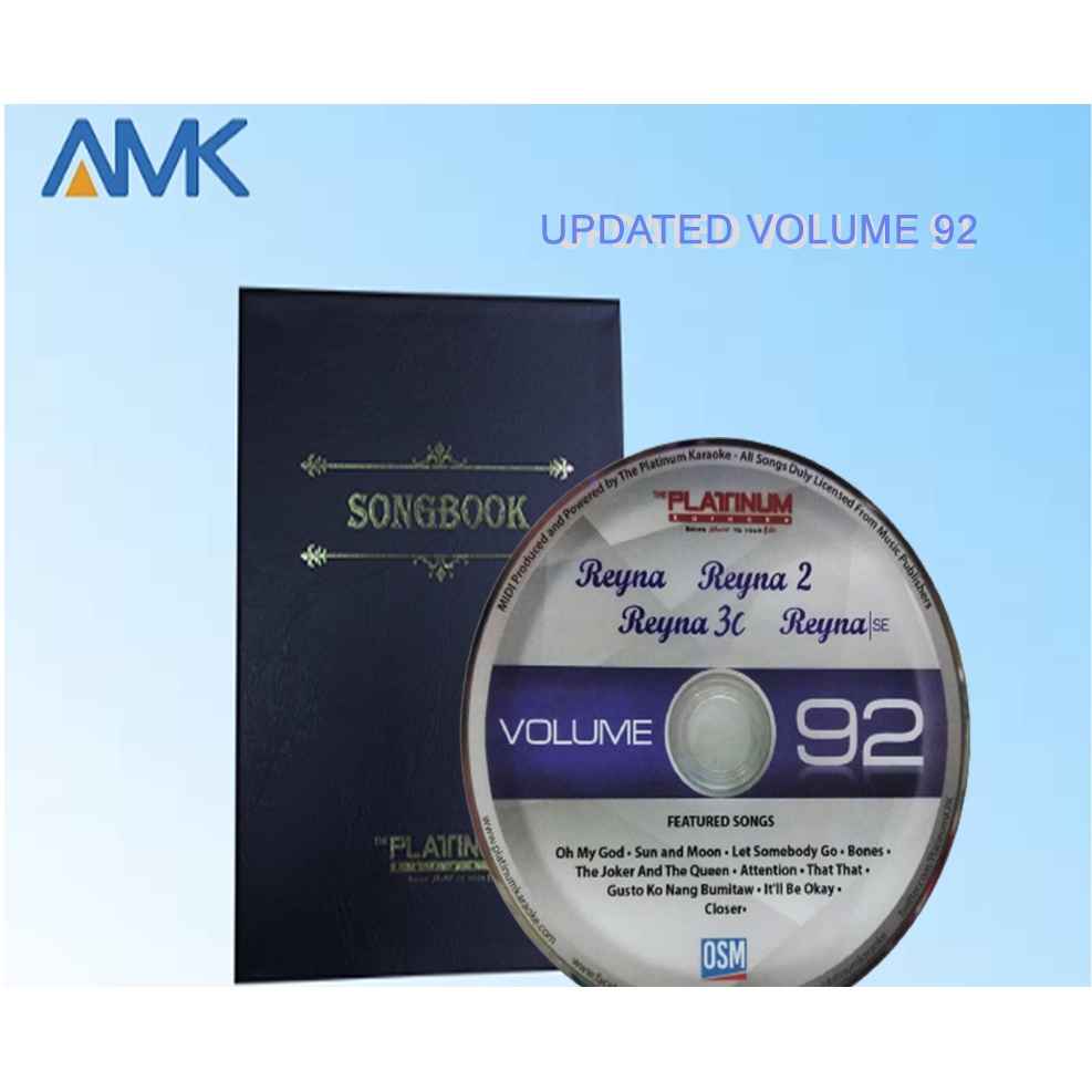 ♧Platinum Reyna 1 / Reyna 2 / Reyna 3C / Reyna Se New Updated Volume 92 Cd With Songbook ...