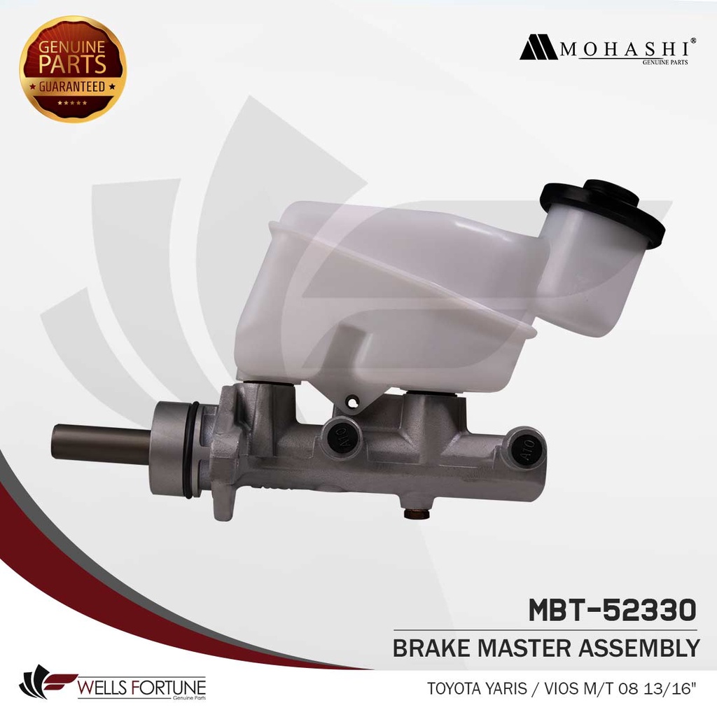 TOYOTA YARIS / VIOS MANUAL TRANSMISSION 2008 13/16" MOHASHI BRAKE ...