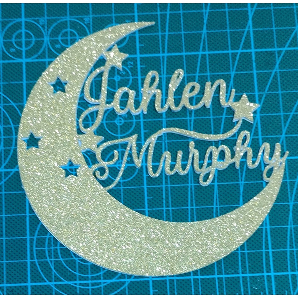 Customized Cake Topper (Cardstock) MOON-01 | Shopee Philippines