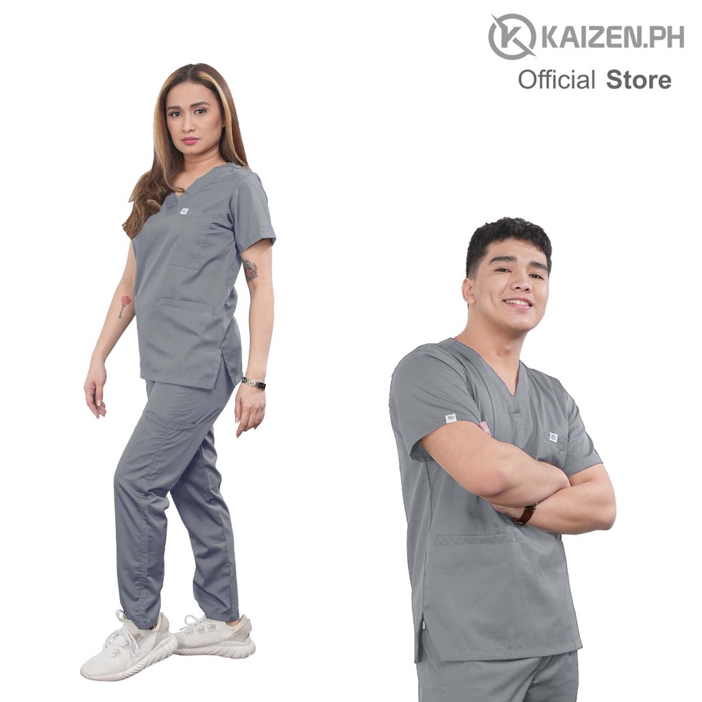 KAIZEN.PH Scrub Suit Kss-03 Plain Series | Shopee Philippines