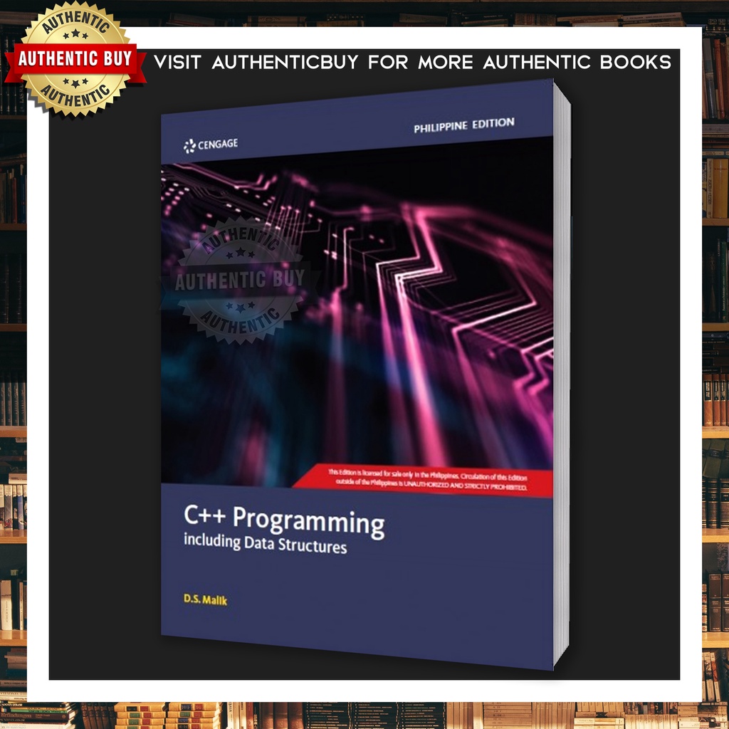 AUTHENTIC / C++ PROGRAMMING including Data Structures by D.S. Malik | Shopee Philippines