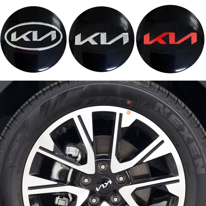 4pcs 56MM Car Wheel Center Hubcaps Cover Sticker for KIA Morning Forte ...