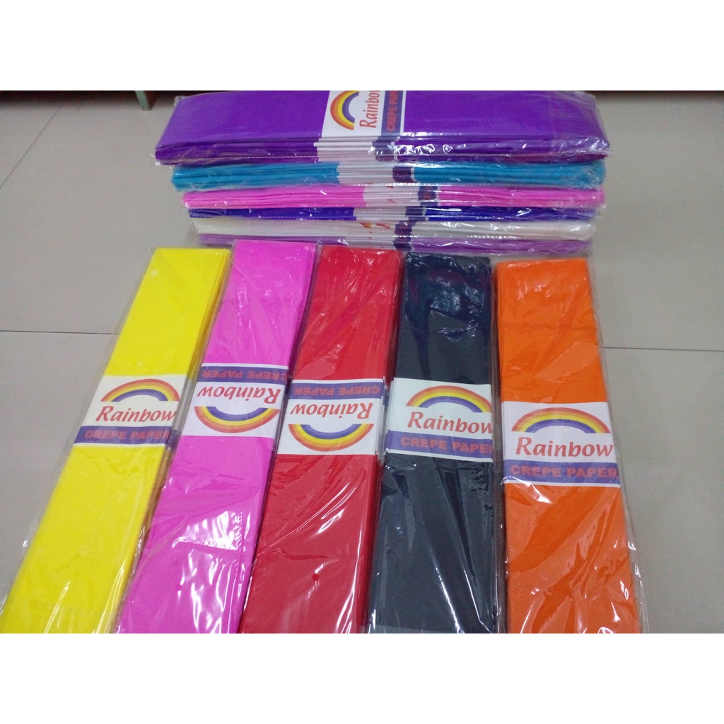 Crepe Paper One Color by 10's | Shopee Philippines
