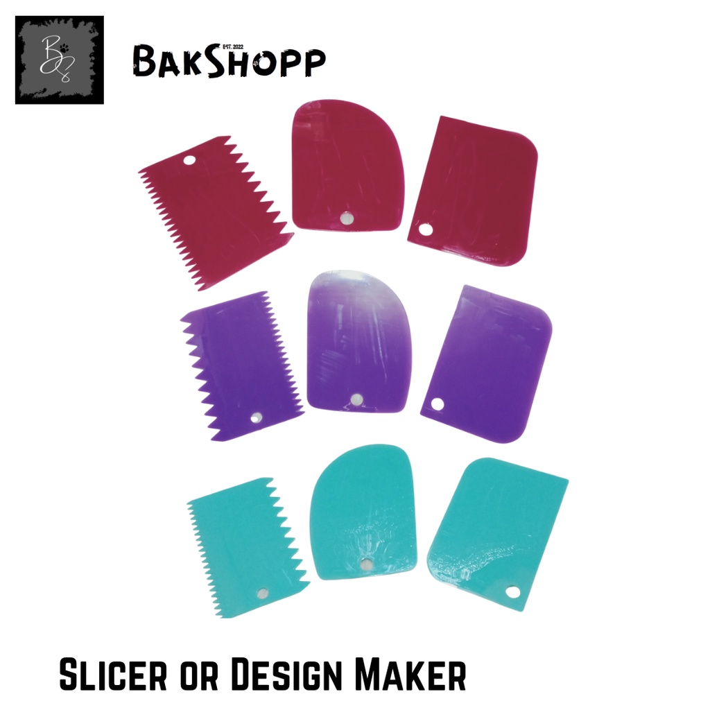 3pcs in 1 set Slicer, Design Maker - Cake scrapper - Claying or Baking ...
