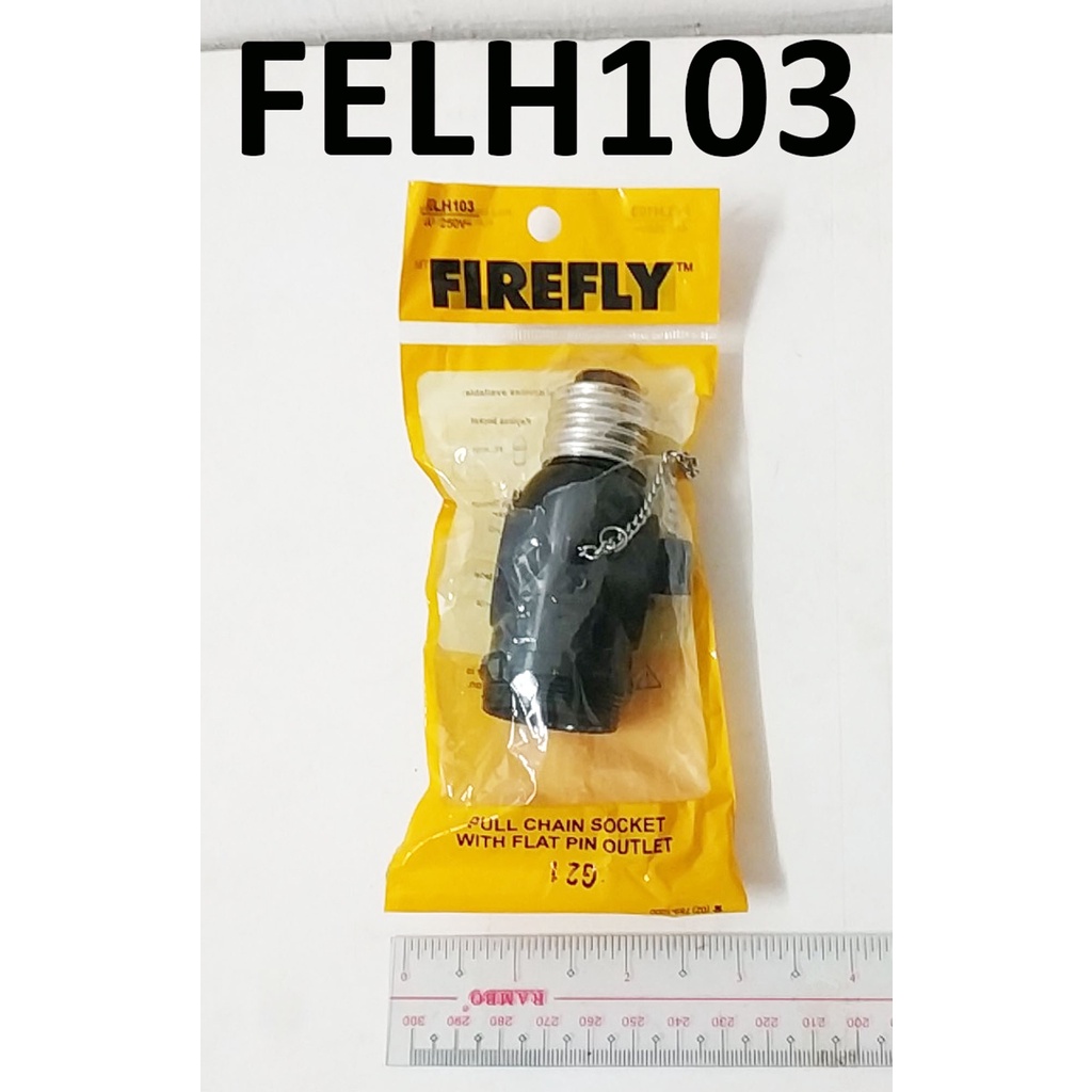 FIREFLY PULL CHAIN SOCKET WITH FLAT PIN OUTLET FELH103 4A 250V ...