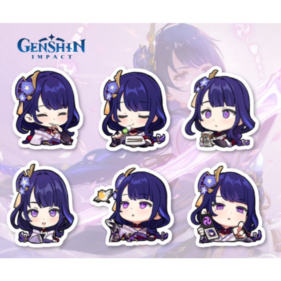 GENSHIN IMPACT SPECIALTY STICKERS | ASSORTED | RAIDEN SHOGUN | Shopee ...