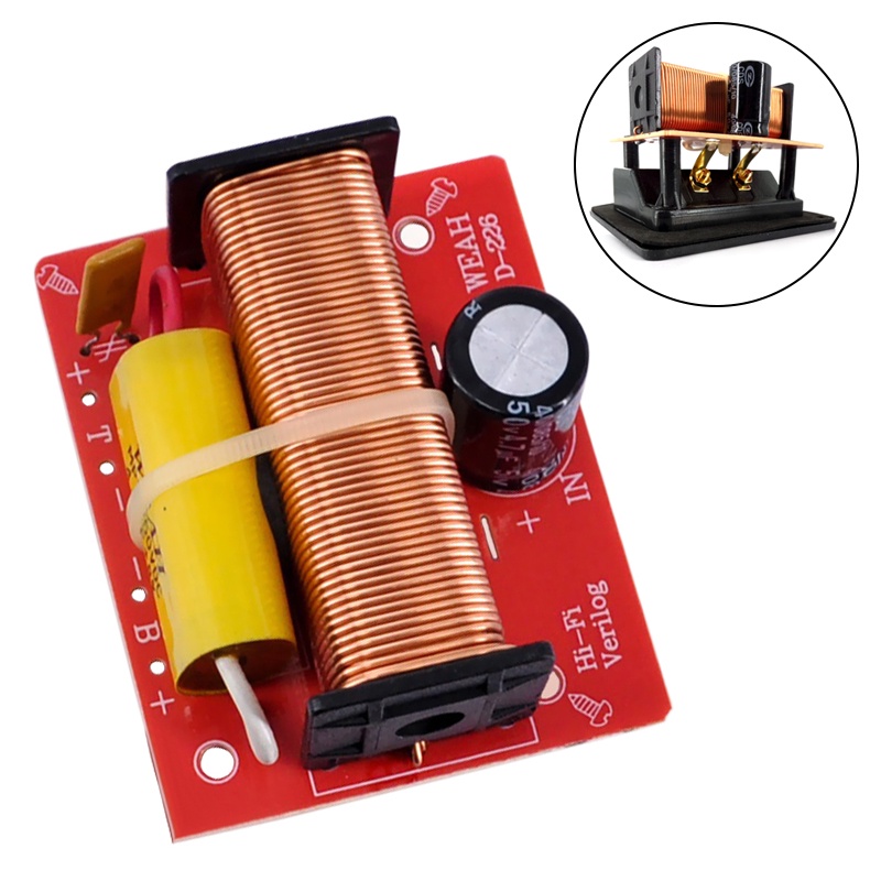 100W 2 Way Speaker Audio Treble+Bass Crossover Speakers Filter ...