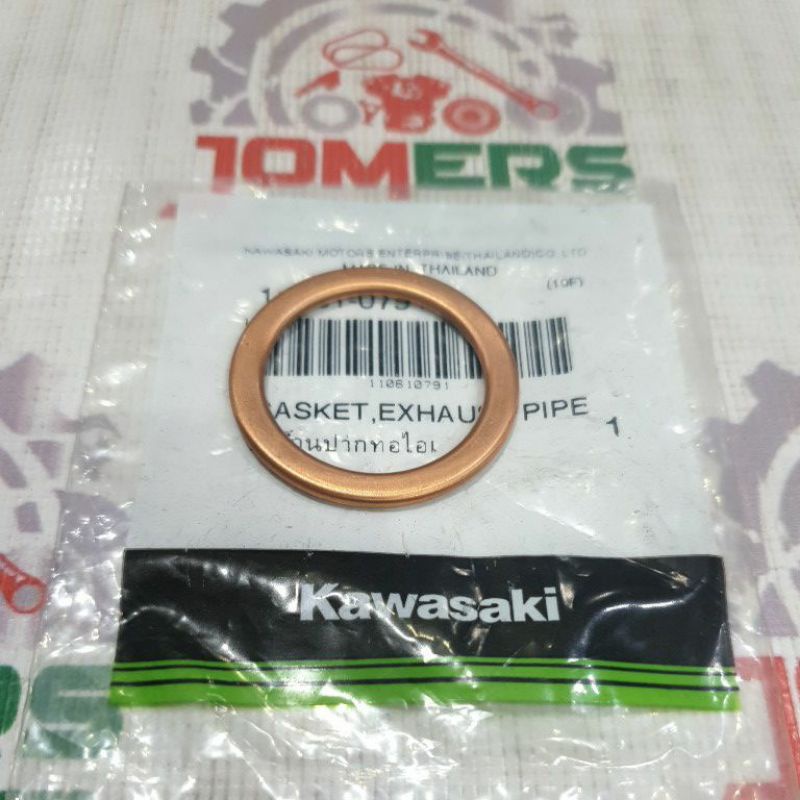 NINJA 400 Z400 Z500 EXHAUST PIPE GASKET GENUINE 11061-1249 ( mel ...