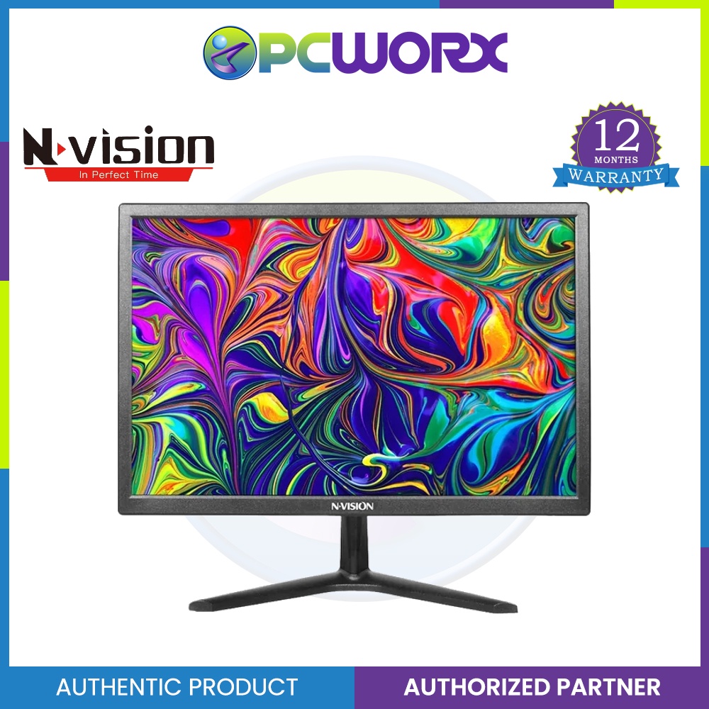 N-Vision V190HD 19" 60Hz 1440x900 VGA/HDMI LED Monitor | Shopee Philippines