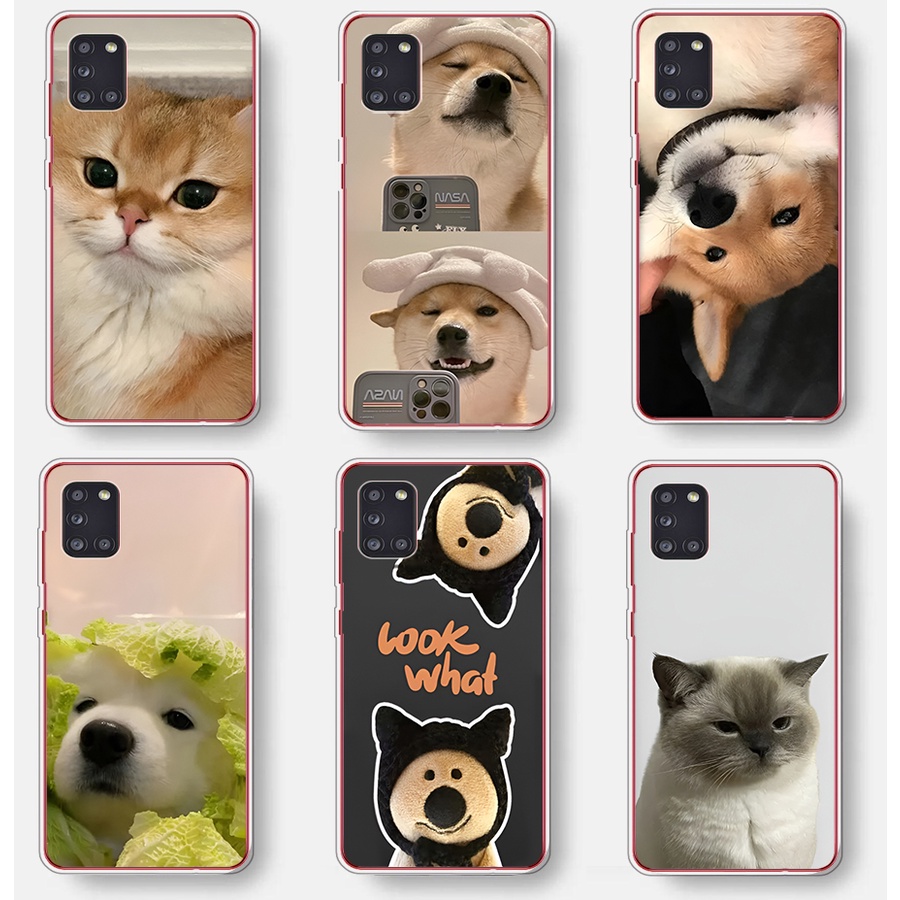 For Samsung galaxy J7 Neo A31 a32 Soft Silicone TPU Casing phone back ...