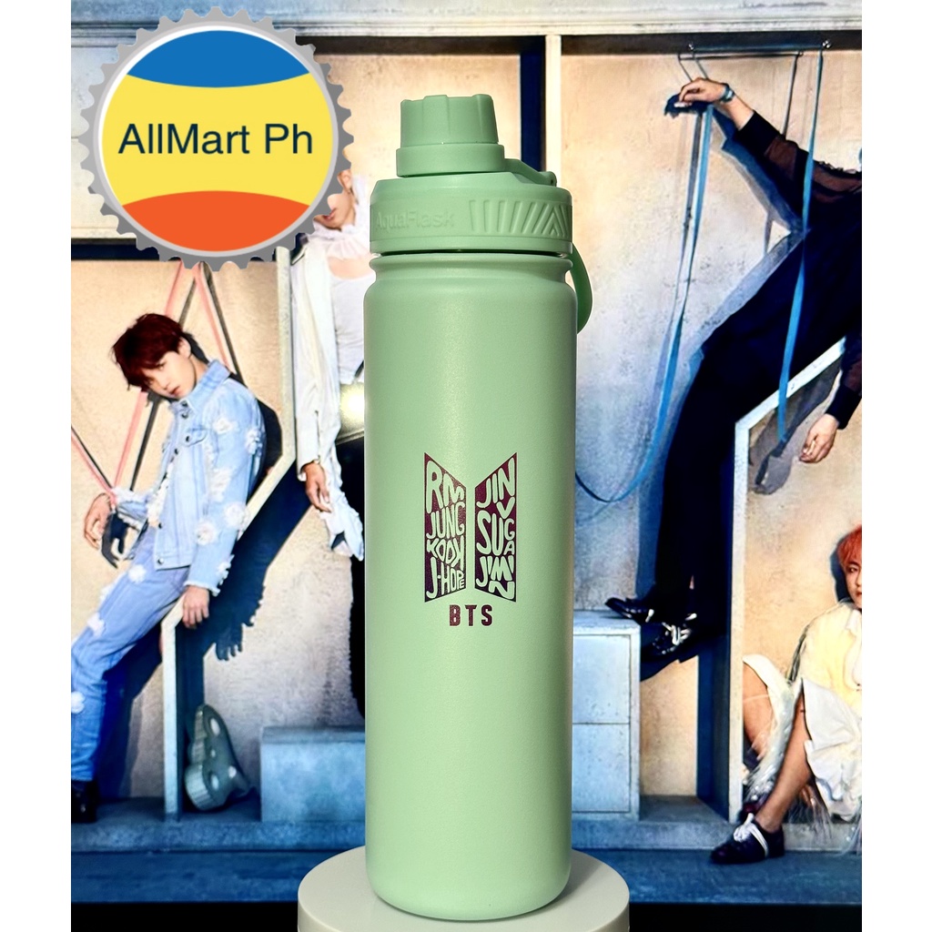 Customized BTS Aquaflask 22oz Wide Mouth with Cap Lid Vacuum Insulated ...