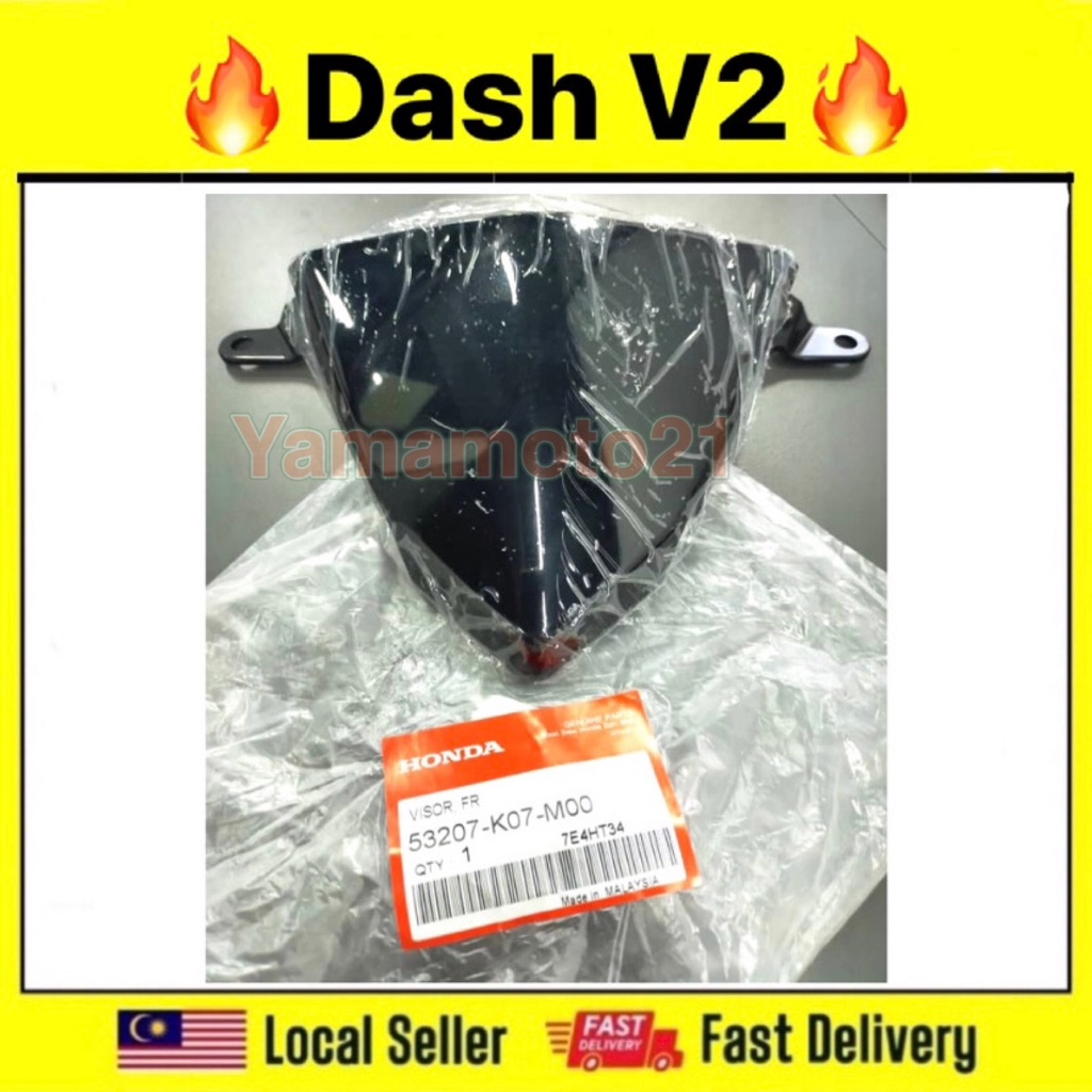 Honda Wave Dash 2 New Dash110 V2 Carburetor Fi Dash V3 Fi Visor Windshield Cowling Lens 53207 ...