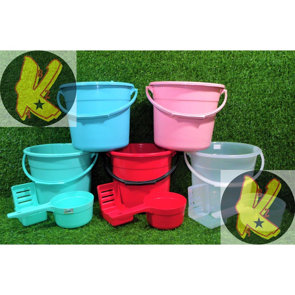 -FUHO- #611 Shower Set (2.5 Gallon Pail, Water Dipper & Soap Case ...