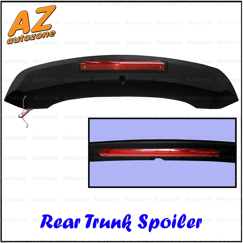 Toyota Avanza 2005-2011 Rear Trunk Spoiler with Brake Light (Matte ...