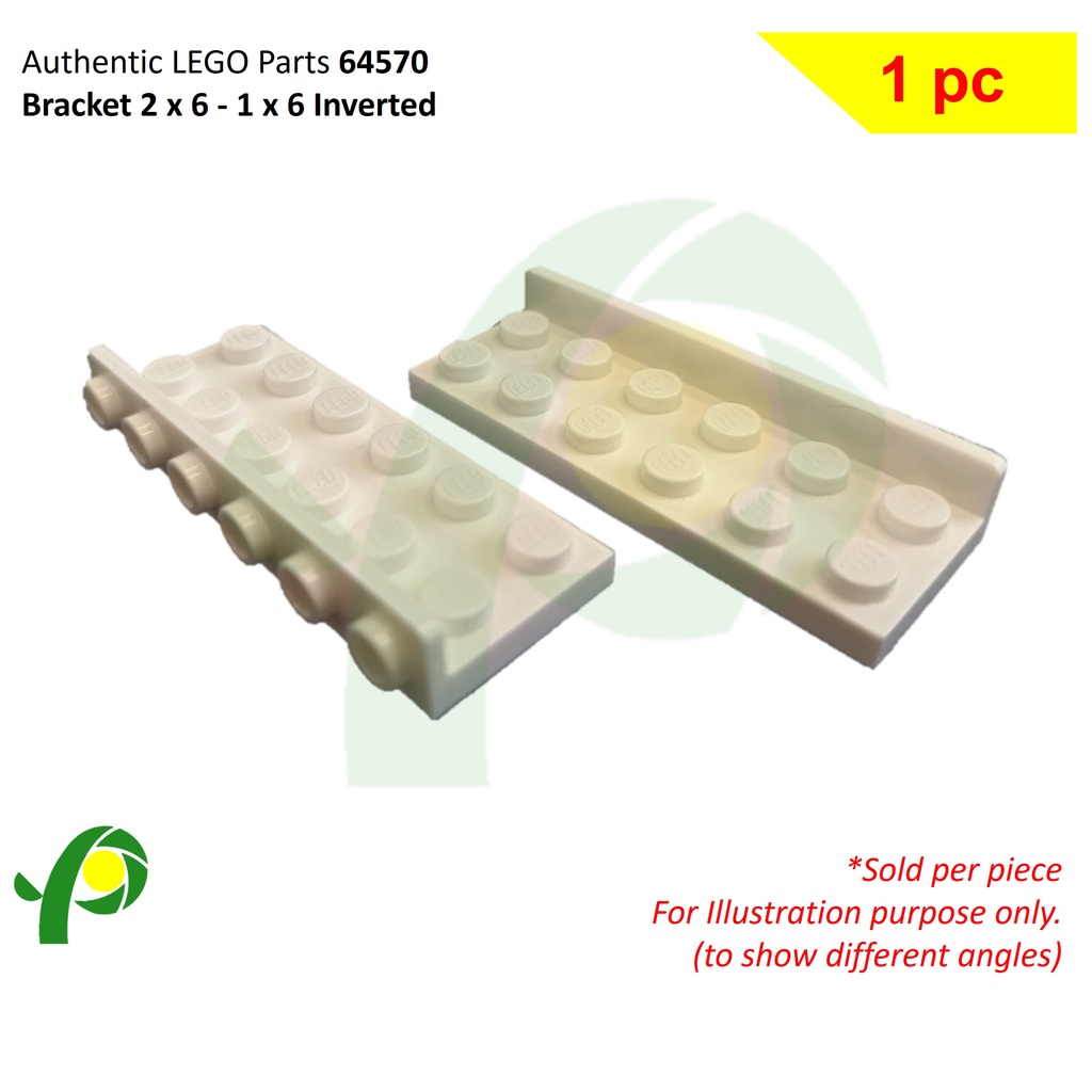 LEGO Parts 64570 Bracket 2 x 6 - 1 x 6 Inverted | Shopee Philippines