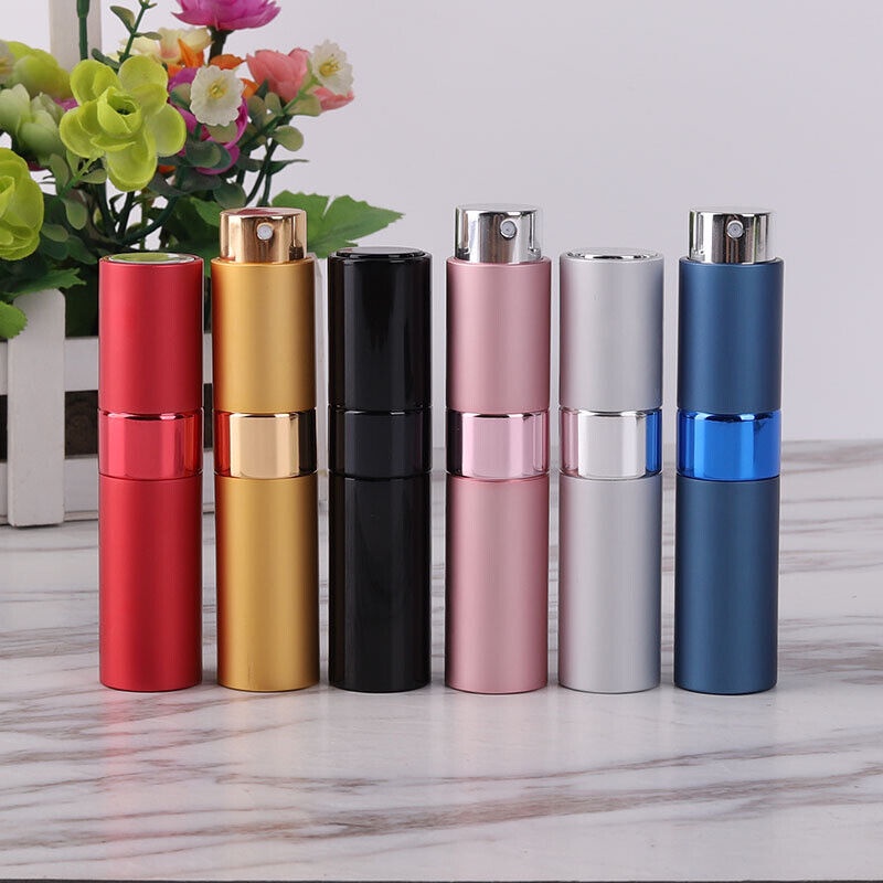 8ML Refillable Perfume Spray Bottle Twist Type Travel Cologne Sprayer ...