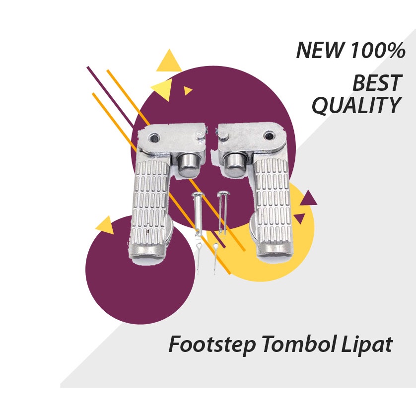 TOMBOL MOTORCYCLE FOOTSTEP FOLDING BUTTON ORIGINAL UNIVERSAL MOTORCYCLE ...