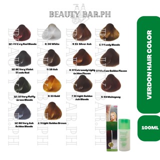 Verdon Hair Color Coloring Cream Hair Dye Ash / Brown / Blonde / White ...