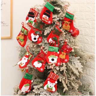 New Year Christmas Stocking Sack Xmas Gift Candy Bag Christmas ...
