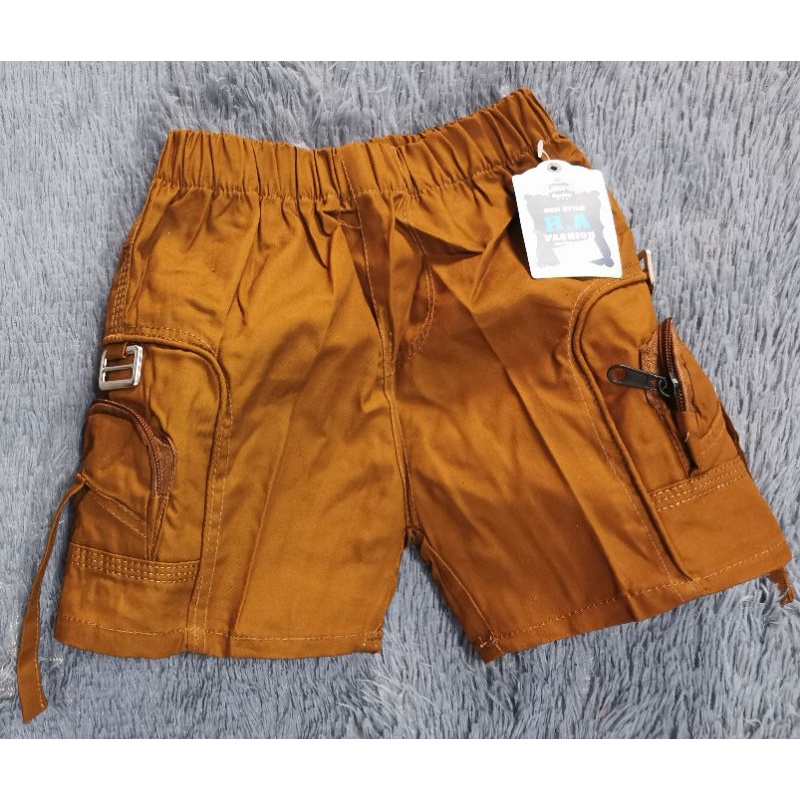 DUKE COD cute garterized chinos shorts for kids boys with 2side pockets | Shopee Philippines