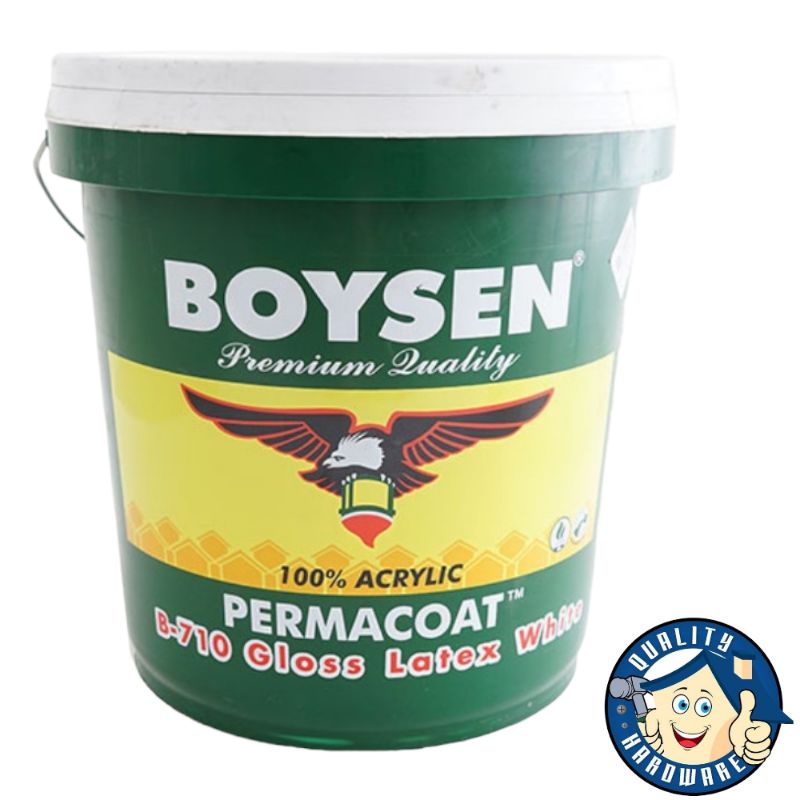 Boysen BS 710 Permacoat Latex Gloss White 16liters | Shopee Philippines
