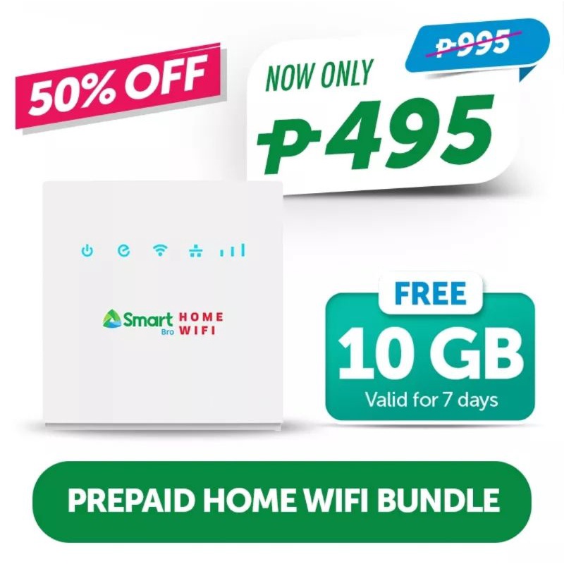 PLDT / Smart Bro Home WiFi (PREPAID)passo | Shopee Philippines
