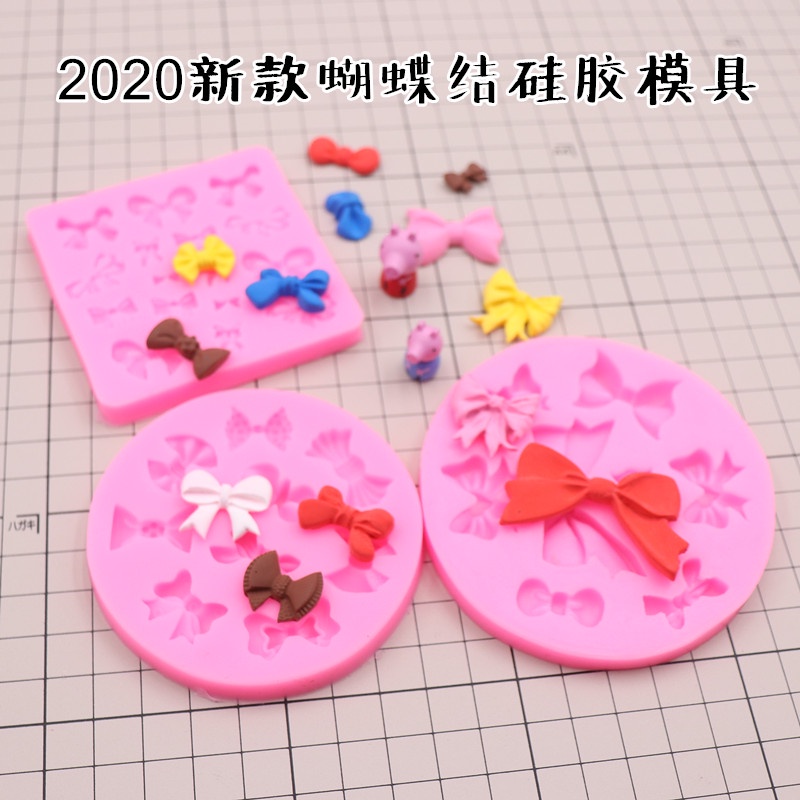 [High Quality] New Style Handmade Bow Mold Ultra-Light Clay Fondant ...