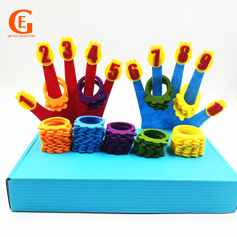 Kids Learn To Count Finger Toy Children Number Cognitive Finger Ferrule ...