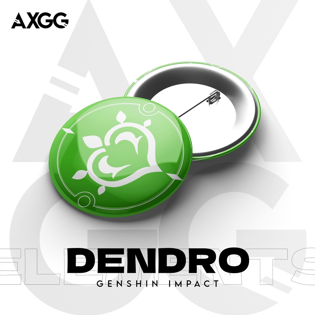 AXGG ' Genshin Elements ' Gaming Button Pins | Shopee Philippines