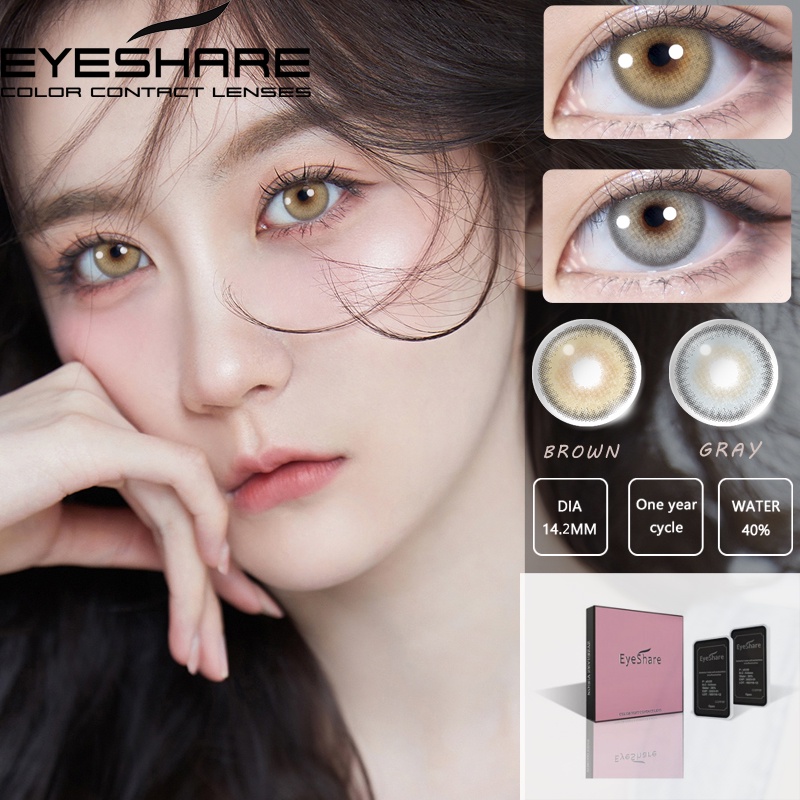 Eyeshare Fashion Contact Lenses Gray Lens Moisturizing With Annual For ...