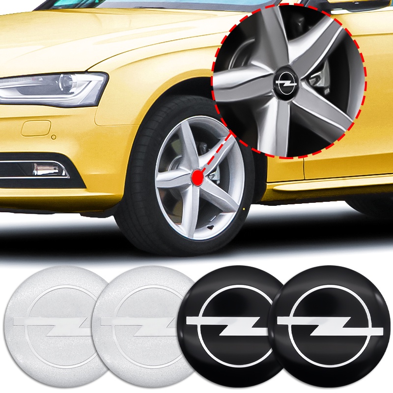 4pcs 56mm tire hub center 3D logo sticker hub cap decal for Opel ASTRA ...