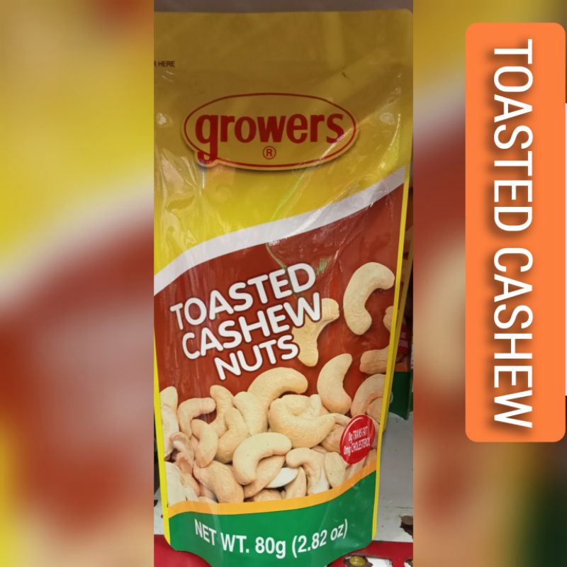 Growers Toasted Cashew Nuts 80g. | Shopee Philippines