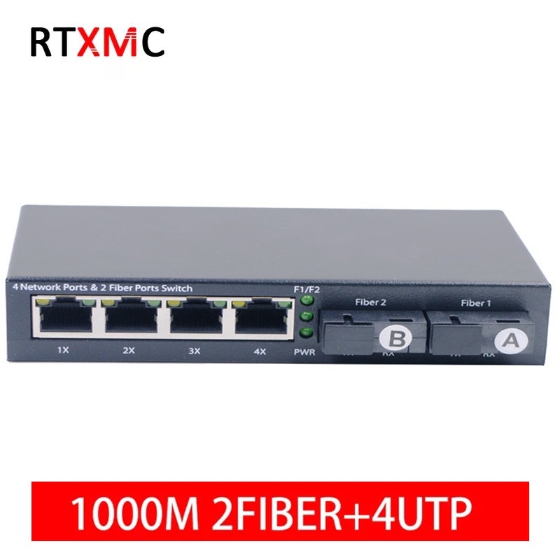 With Metal Case 2G4E 4UTP&2SC 10/100/1000M Gigabit Ethernet switch ...