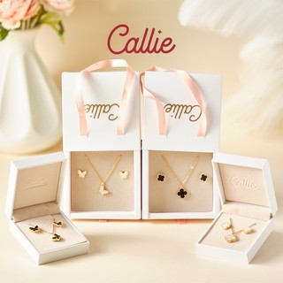 Callie Jewelry Set With FREE Jewelry Box Clover And Butterfly Earrings ...