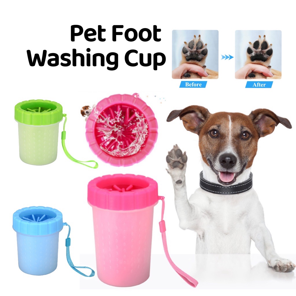 Portable Pet Foot Cleaning Cup Household Dog Paw Cleaner Pet Foot ...