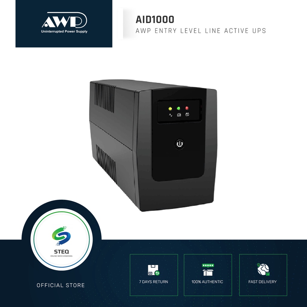 STEQ AWP AID650 UPS AIDE Series Line Interactive LED Display | Shopee ...