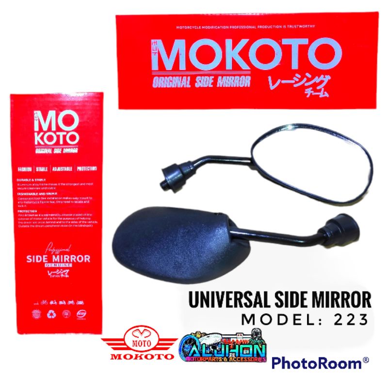 MOKOTO UNIVERSAL SIDE MIRROR (MODEL::223) | Shopee Philippines