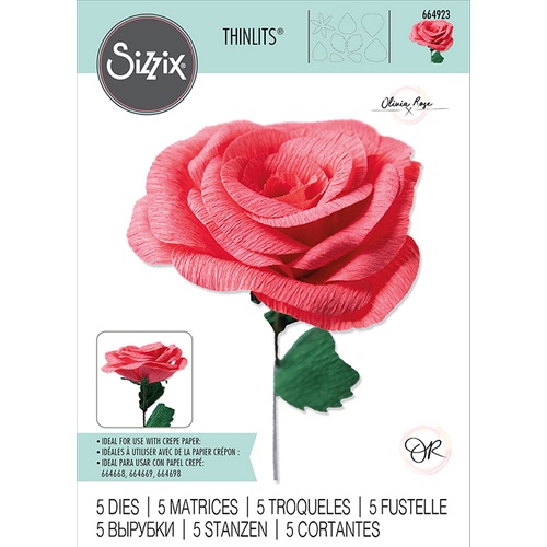 Sizzix Thinlits Die Set 5pk Classic Rose Shopee Philippines 4276